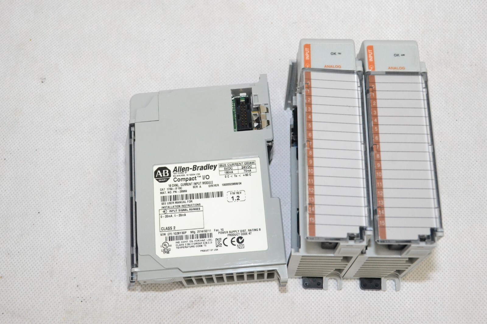 Allen Bradley 1769-IF16C 16 chnl. Analog Compact I/O Compact logix PN ...