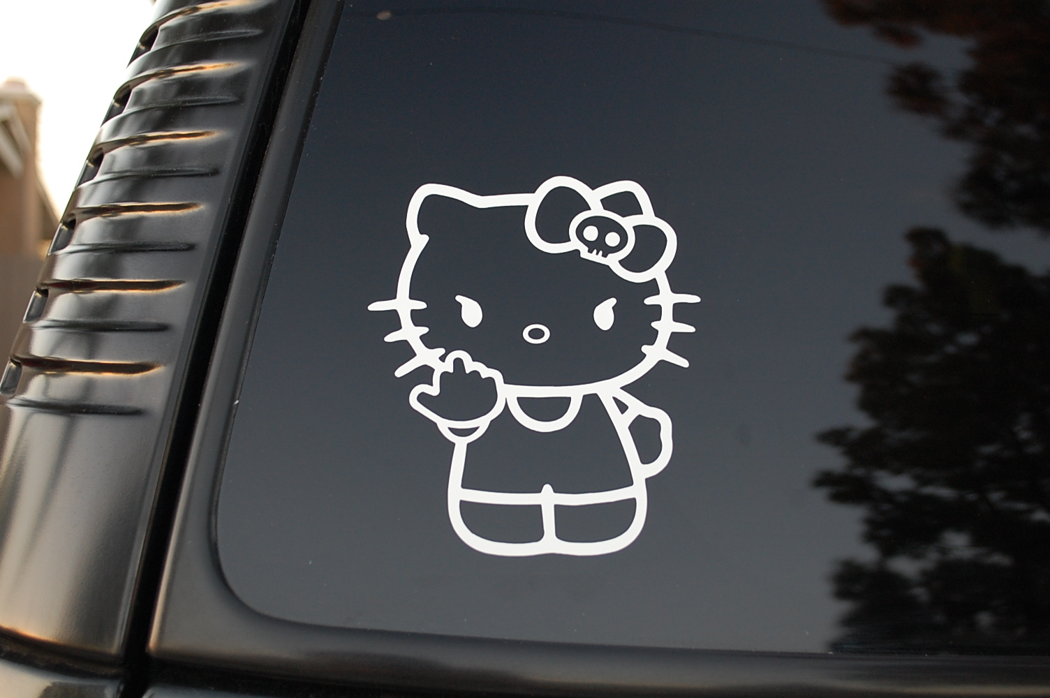 Hello Kitty Middle Finger Vinyl Sticker Decal (V41) | eBay