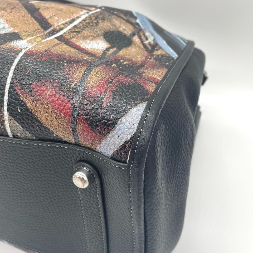 Coach X Mint + Serf Rogue 39 Shoulder Satchel bag CD703 Graffiti Print ...