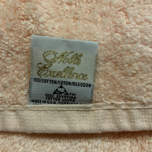 Noble Excellence Bath Towel Vintage Peach 29 X 56 Egyptian Cotton USA ...