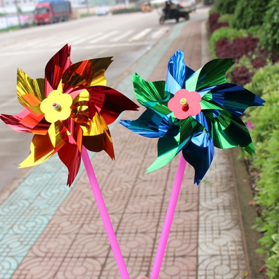 Lawn Pinwheels Fun For Kids Handmade Craft Product Mesmerizing Visual ...