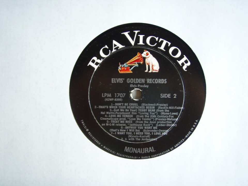 ~ELVIS PRESLEY~~ELVIS' GOLDEN RECORDS~~LPM 1707~~MONAURAL~~NM / EX | eBay