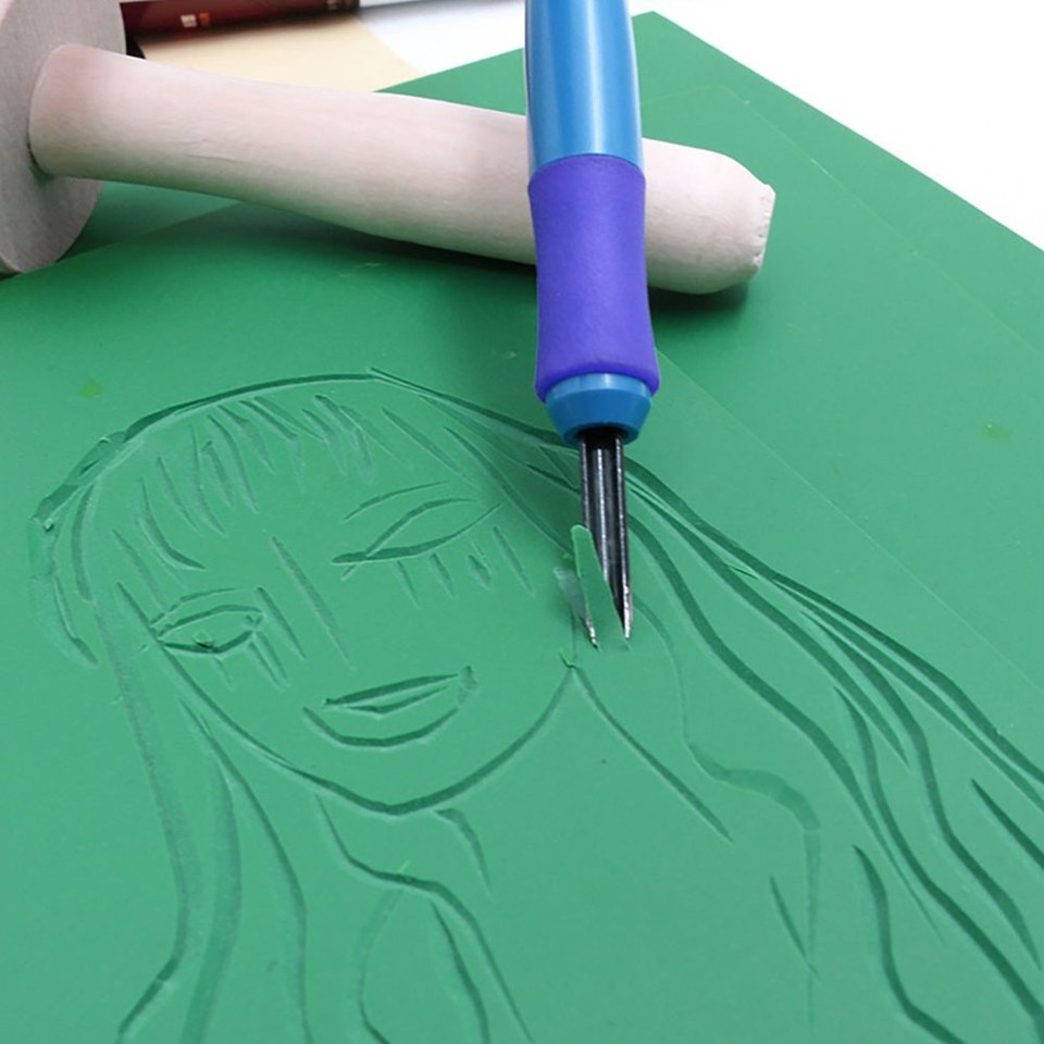 3 Pcs Engraving Rubber Sheet Child Print Making Kits Kids Printmaking ...