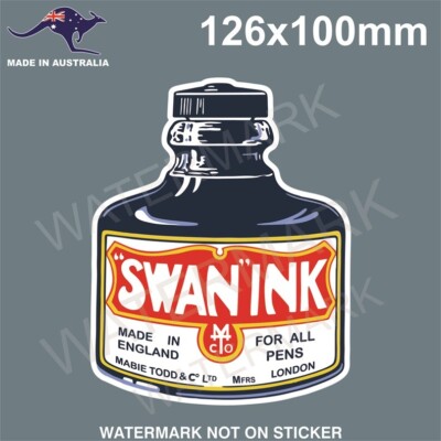 SWAN INK STICKER FOUNTAIN PEN VINTAGE RETRO REPRO | eBay Australia