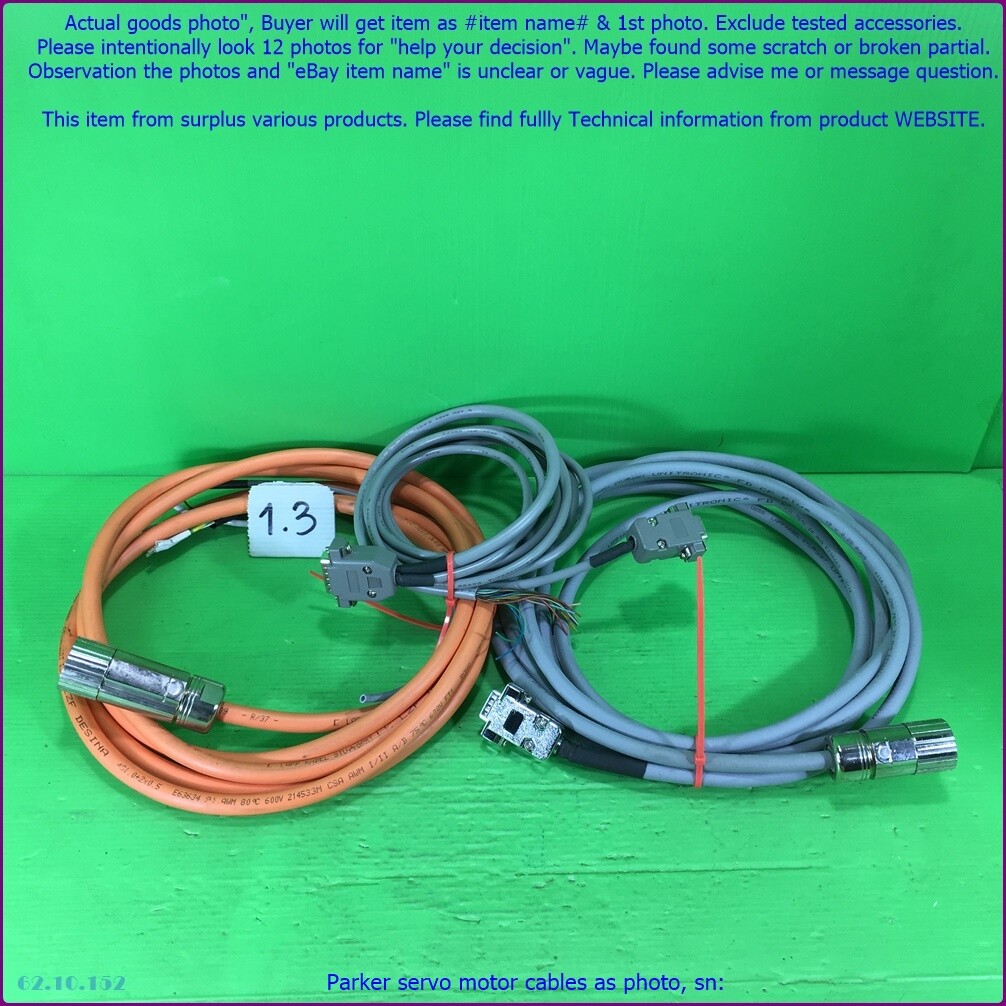 Parker cable power & encoder as photo, sn:2477, for SMEA60601, DHLtoUS ...