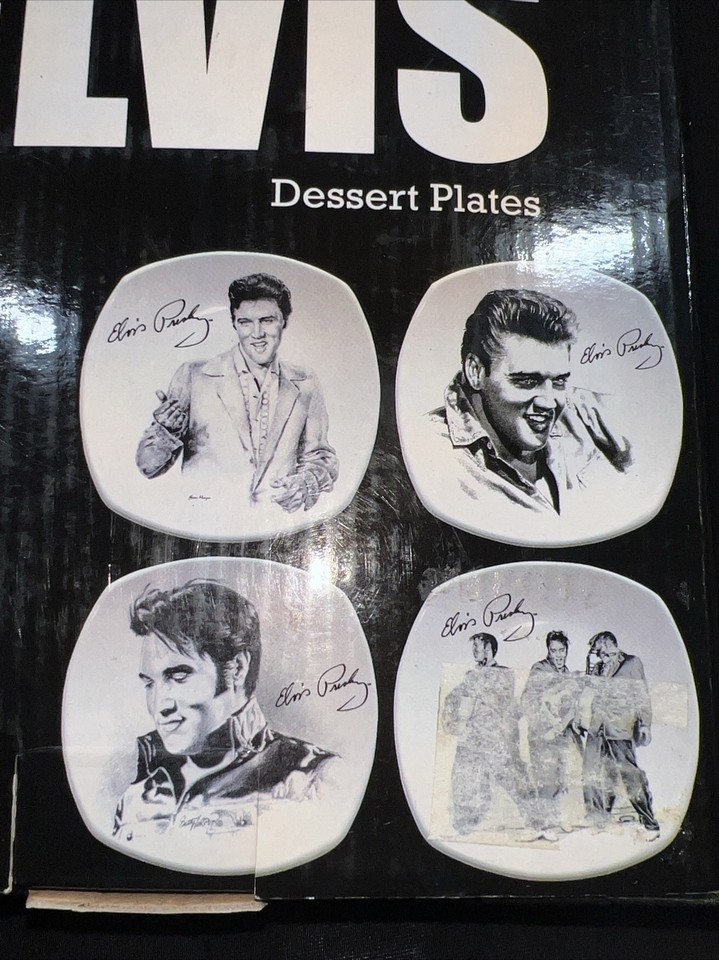 Vintage ELVIS PRESLEY DESSERT PLATES | eBay