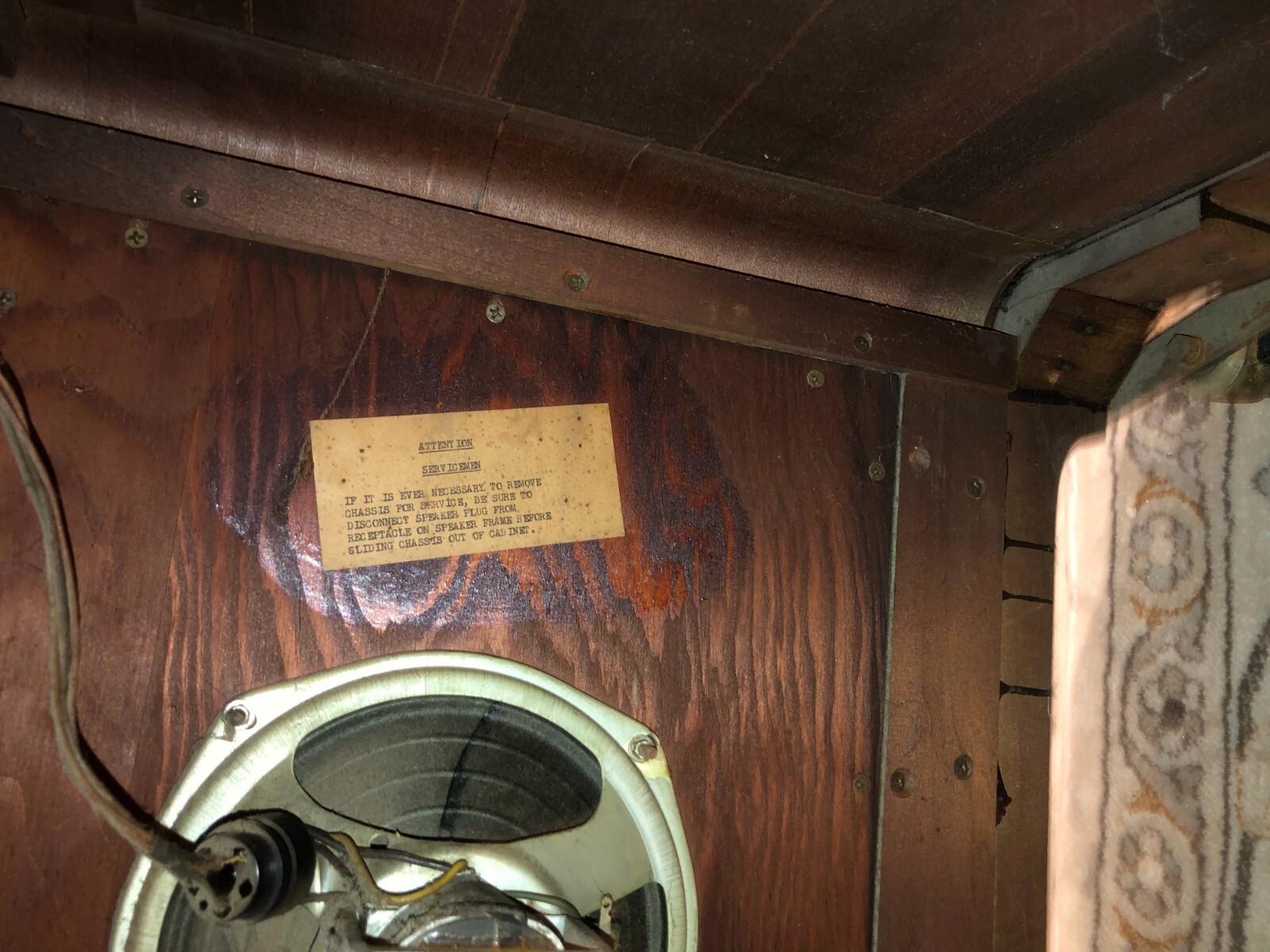 1949 B/W 12" 415CV Sentinel Mahogany Console Television Set | eBay