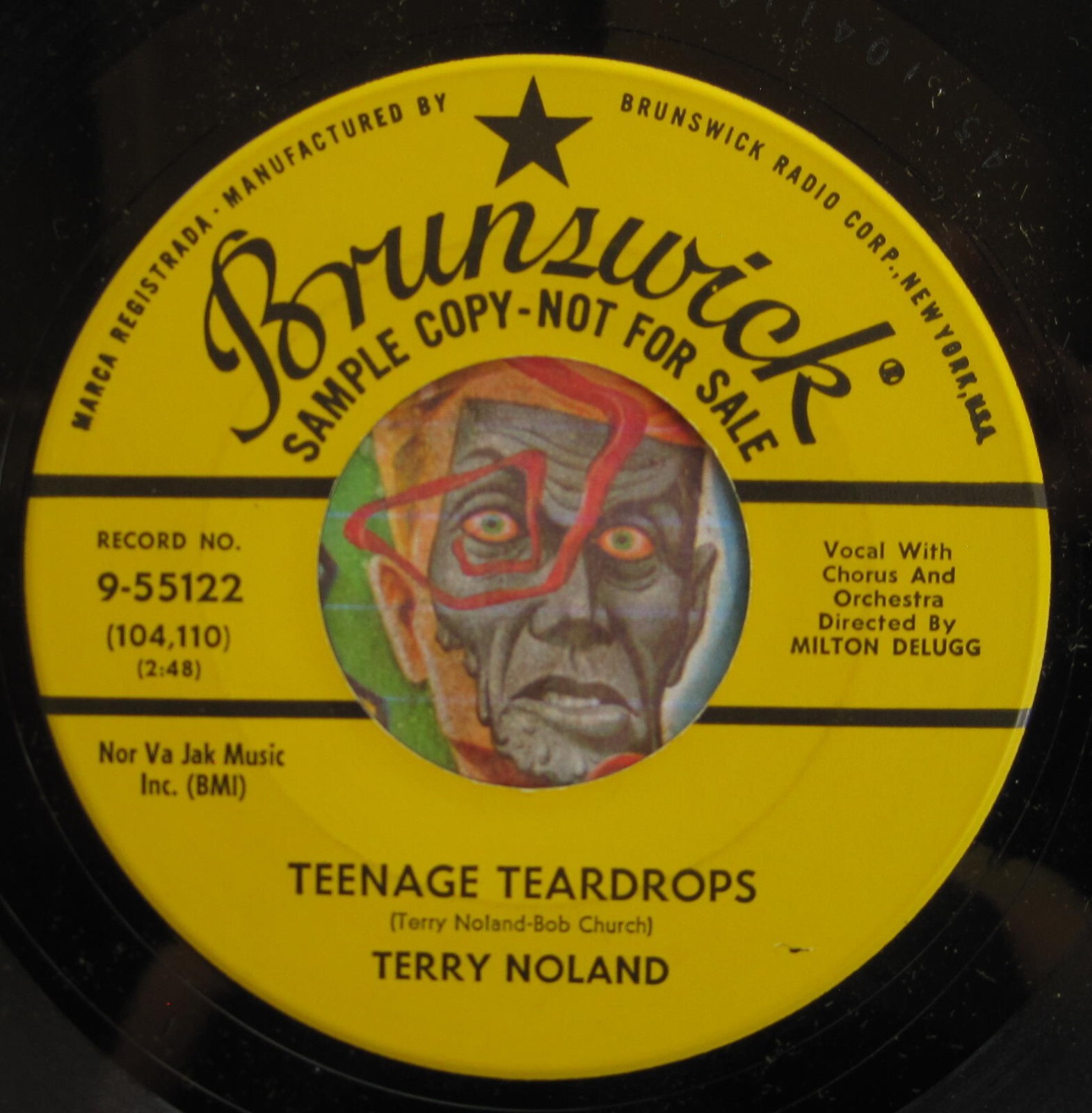 HEAR Terry Noland 45 Teenage Teardrops / Guess I'm Gonna teen teener NM ...