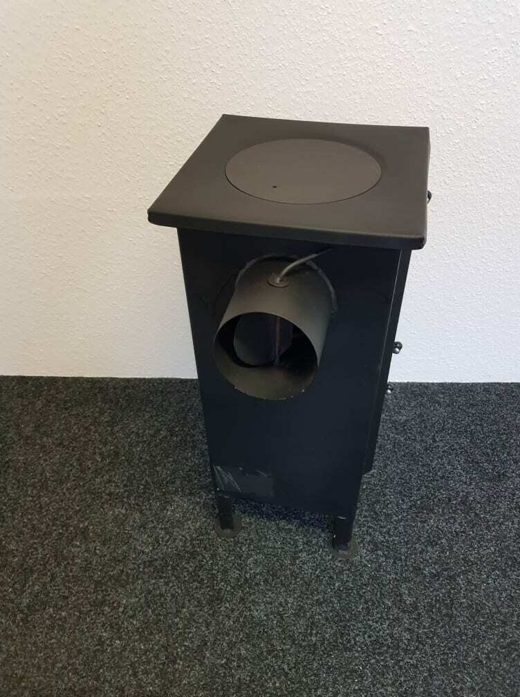 LOG WOOD BURNER STOVE MULTIFUEL GARAGE SHED WORKSHOP HEATER 7 CHAMOTTE ...