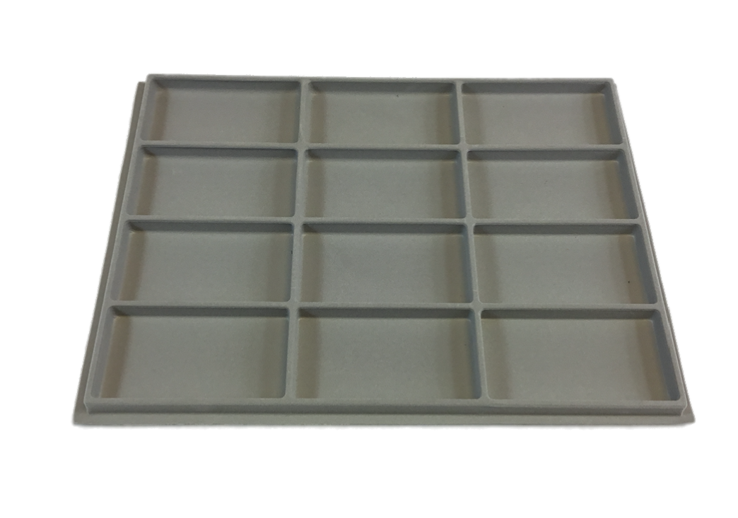 12 x 16 x 3/4" Flocked Tray for The Riker Display Case FLOCK TRAY ONLY ...