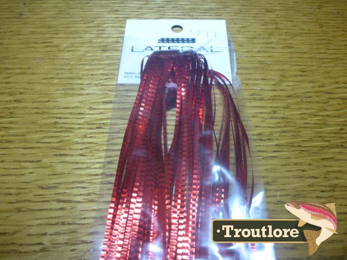 RED HEDRON LATERAL SCALE - NEW STREAMER FLY TYING FLASH MATERIALS ...
