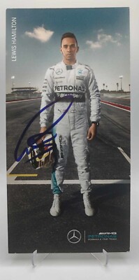 Lewis Hamilton 7X F1 WORLD CHAMPION MERCEDES signed MERCEDES FACTORY ...