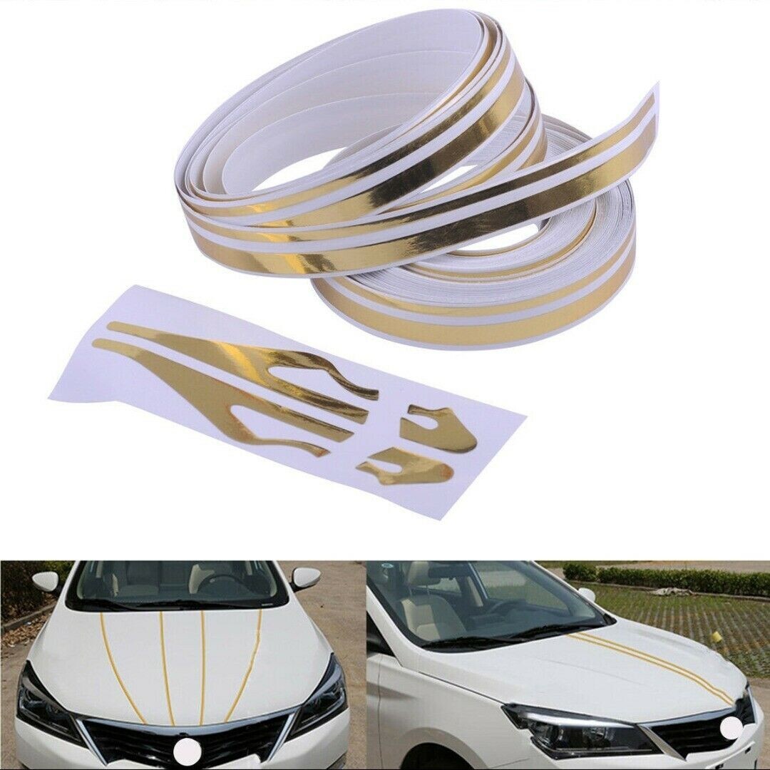 New Car Stripe Stickers Useful Vinyl Anti-Scratch Cool Look Double Line ...
