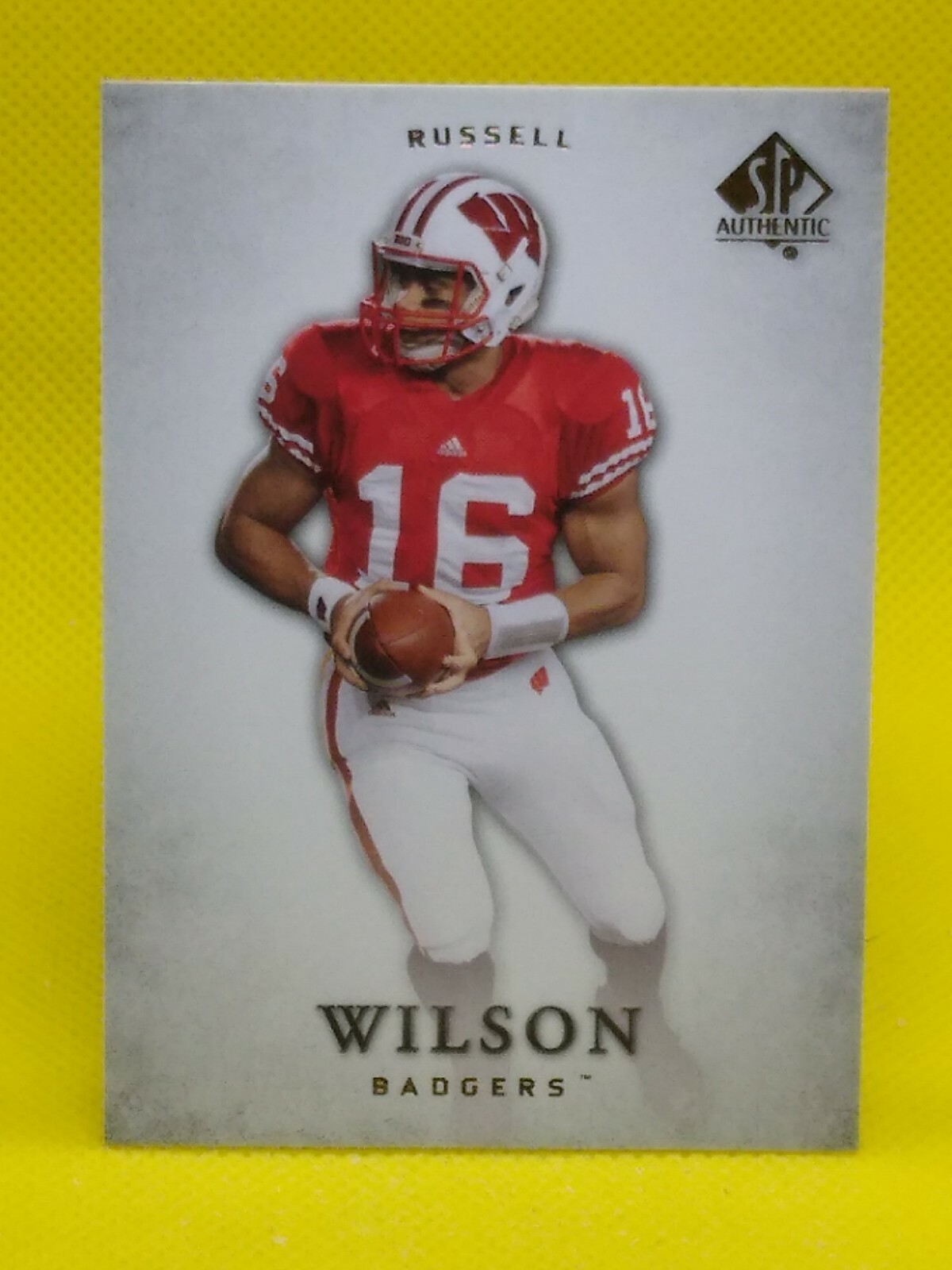 Russell Wilson 2012 SP Authentic ROOKIE #87 Wisconsin Badgers Seattle ...