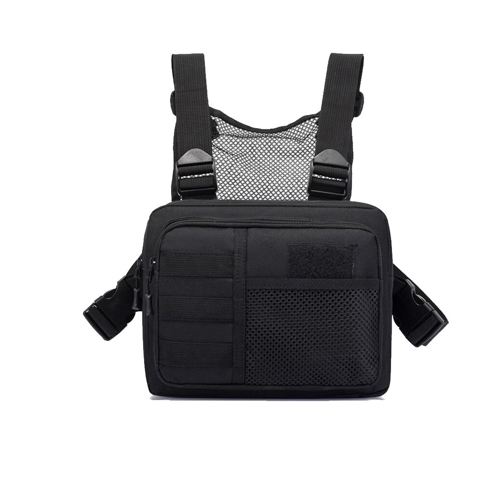 Tactical Combat Chest Rig Bag Front Pouch Recon Pack Sport Protective ...