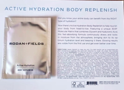 Liquidation Sale - Rodan Fields RF Active Hydration Body Replenish Travel Pack | eBay Australia