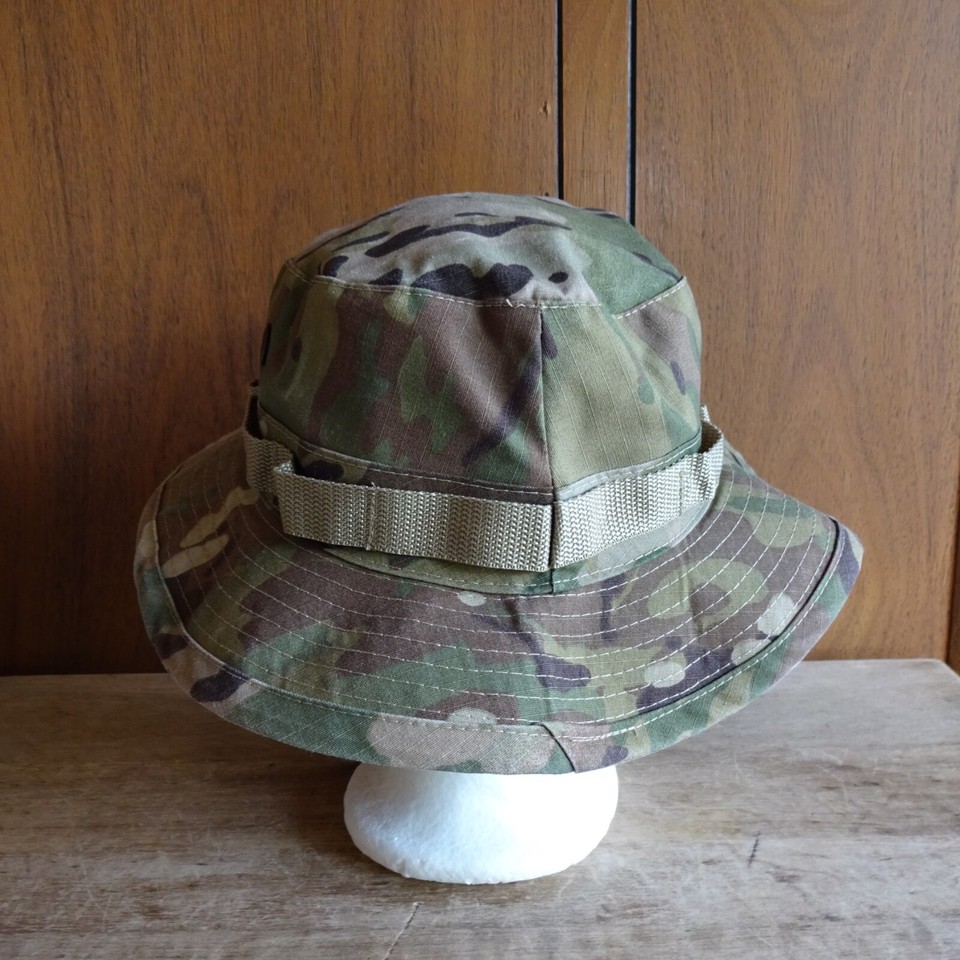 MultiCam Type II Camo Hot Weather Sun Chin Cord Boonie Bucket Hat Size ...