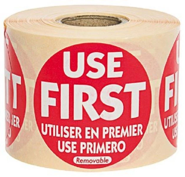 Use First Stickers (2 Inch, 300 Stickers Per Roll, Red, 10, 48% OFF