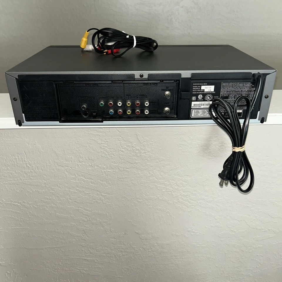 GoVideo DV2130 VCR DVD Combo Dual Deck VHS Recorder Player - TESTED No ...