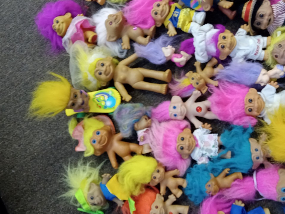 Rare Vintage Troll Dolls Lot Of OVER 100 Mixed Years, Mixed Sizes | eBay