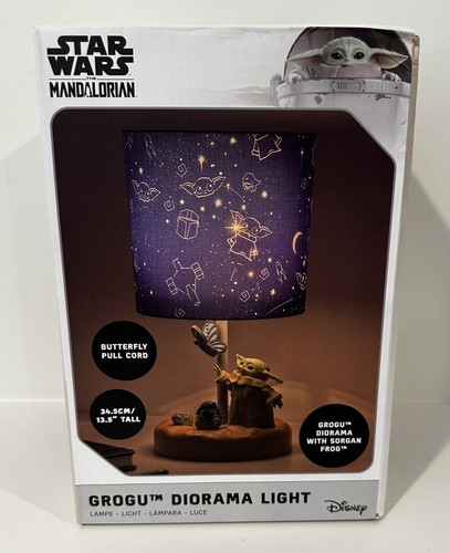 NEW! Paladone Star Wars Mandalorian Lamp Grogu & Sorgan Frog Diorama ...