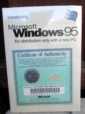 Sealed Unopened Introducing Microsoft Windows 95 Computer Manual w ...