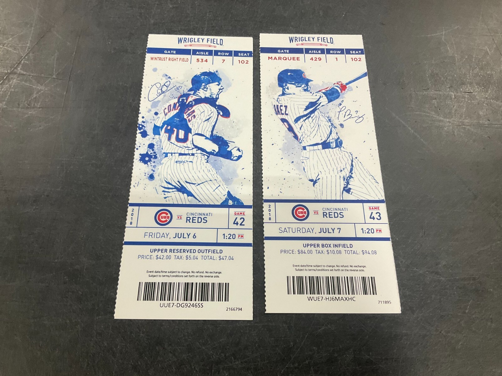 CHICAGO CUBS 2018 TICKET STUB 7/6/18-7/7/18 VS REDS | eBay