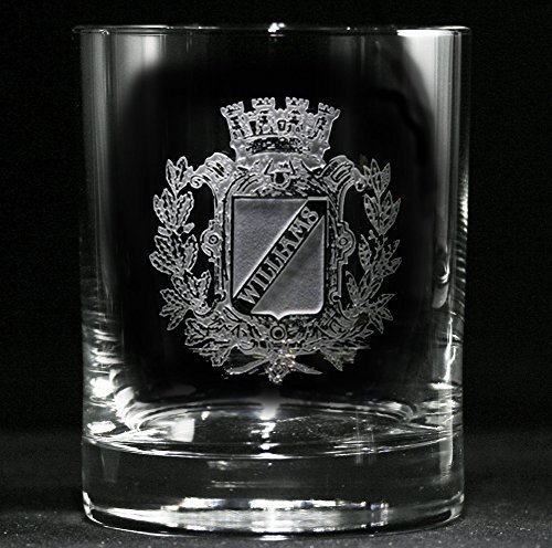 Engraved Whiskey, Scotch, Bourbon Glasses, Coat of Arms, Family Crest ...