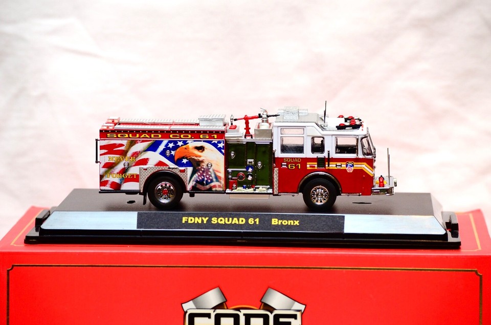 Code 3 FDNY Pierce Squad 61 *** Custom Built *** | eBay