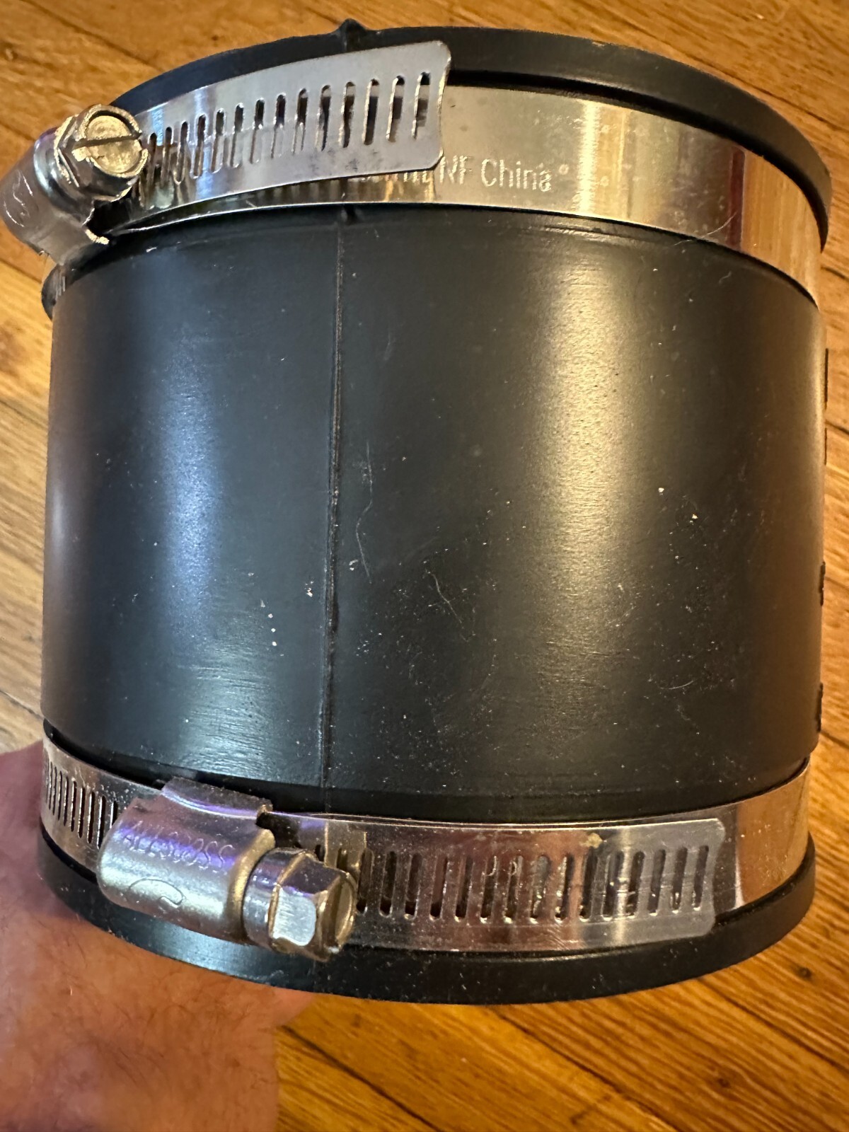 Fernco 1056-44 4" x 4" Flexible Coupling, Connects Cast Iron, PVC ...