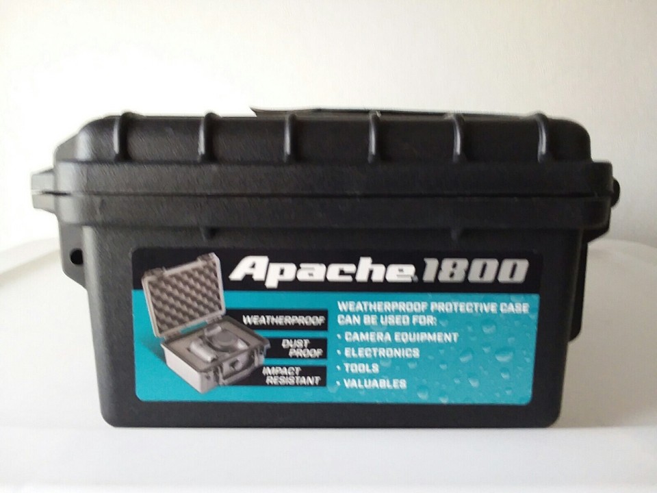 APACHE 1800 Weatherproof Protective Case, Small, Black | eBay