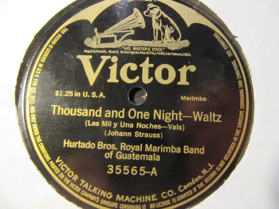 LATIN GUATEMALA 1916 Valverde OLAS AZUL Hurtado Bros MARIMBA Band ...