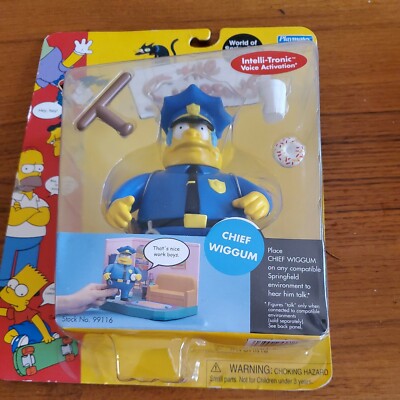 Simpsons Chief Wiggum Action Figure World of Springfield MOC Series 2 ...