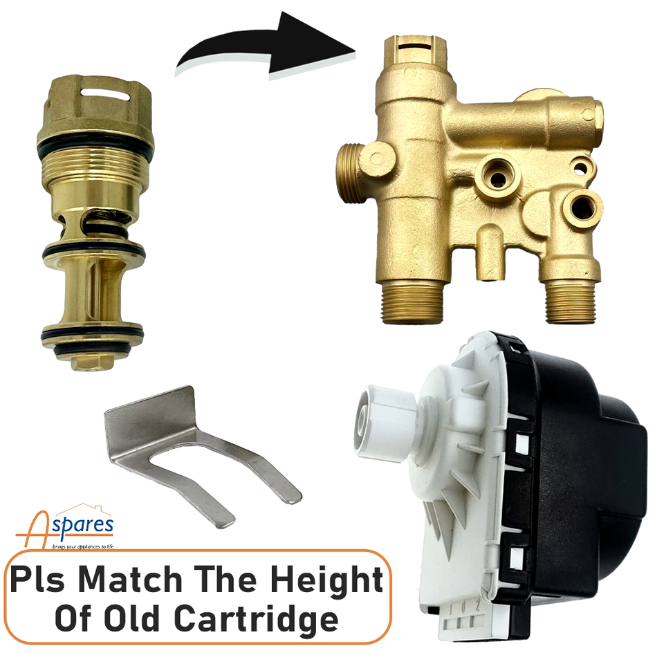 Baxi Duo Tec 24 28 33 40 Diverter Valve Motor & CARTRIDGE 248733 ...