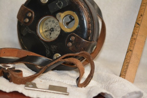 Clocks, Detex Guardsman Clock with Leather Case and Key | eBay