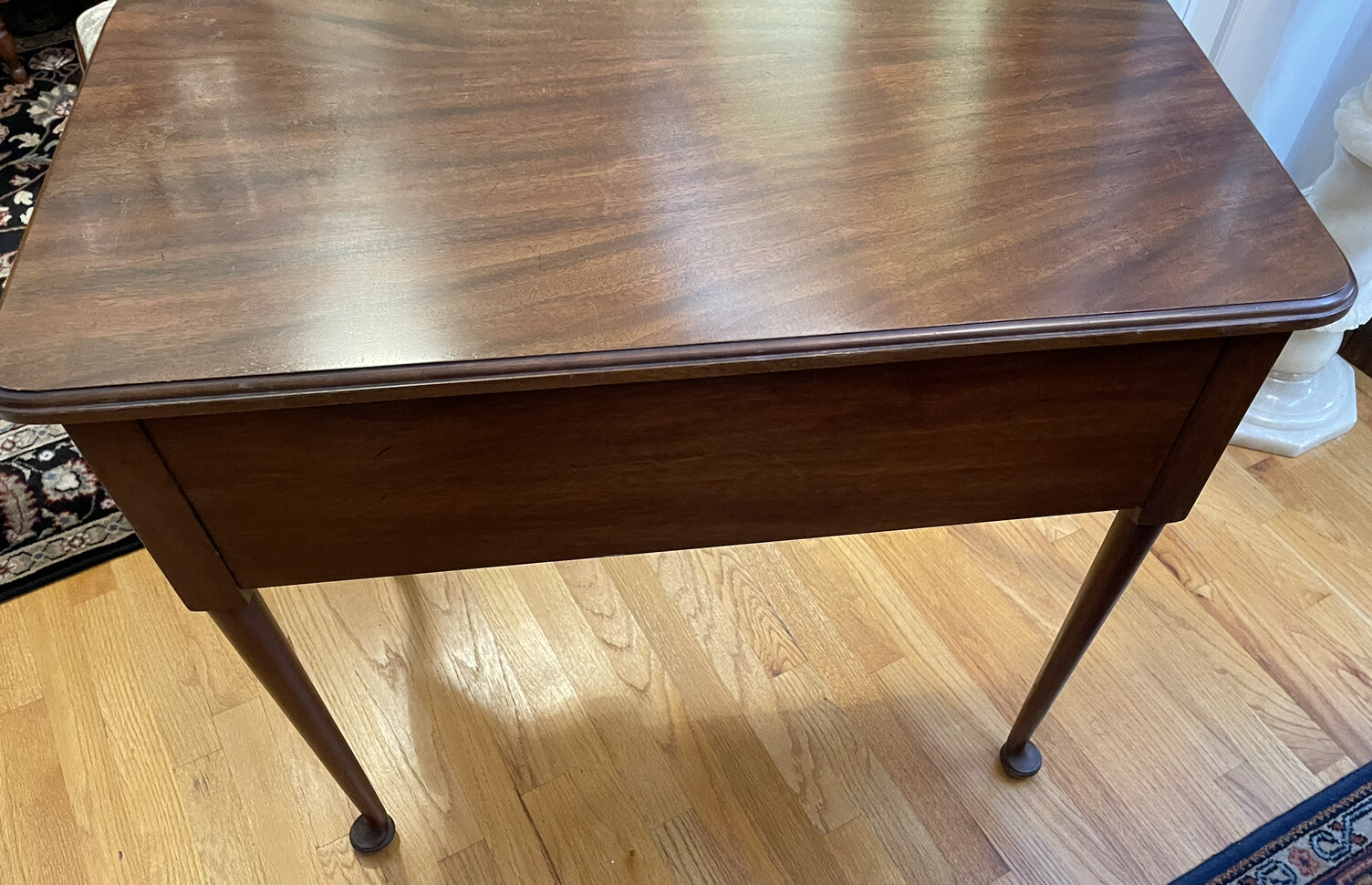 Henkel Harris Mahogany Powder Table, Vanity, or Desk and Bench Style ...