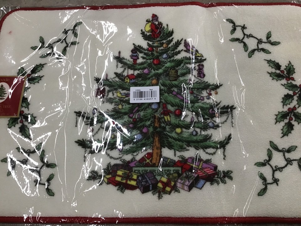 Spode Christmas Tree 20in x 30in Bath Rug | eBay