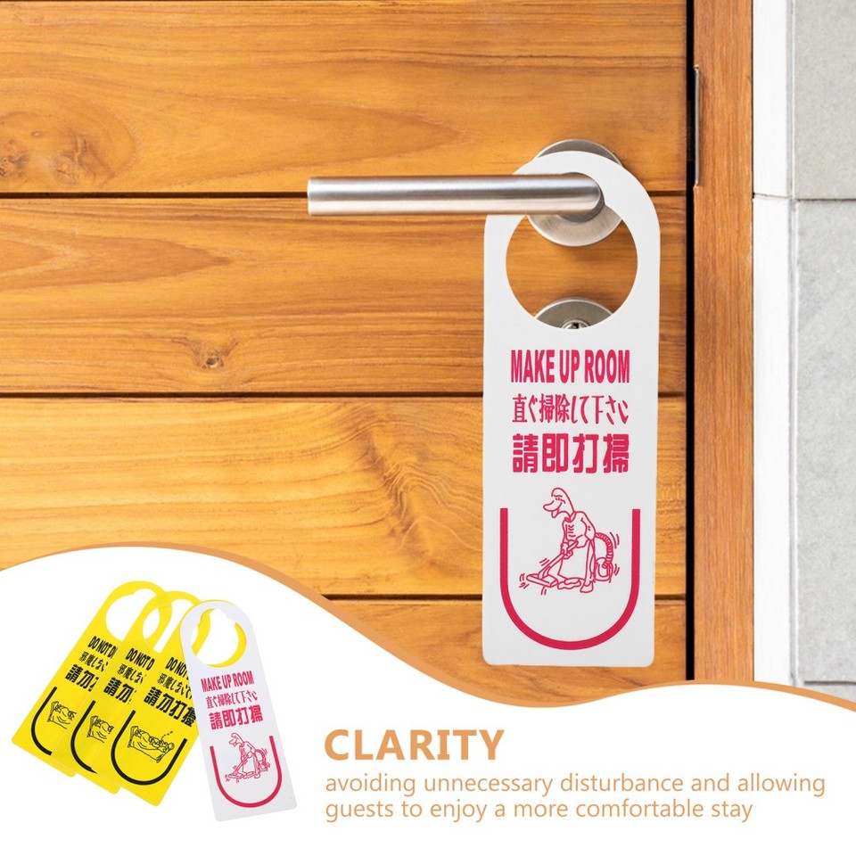 4 Pcs Do Not Disturb Door Sign Conference Room Office Hanger for | eBay ...