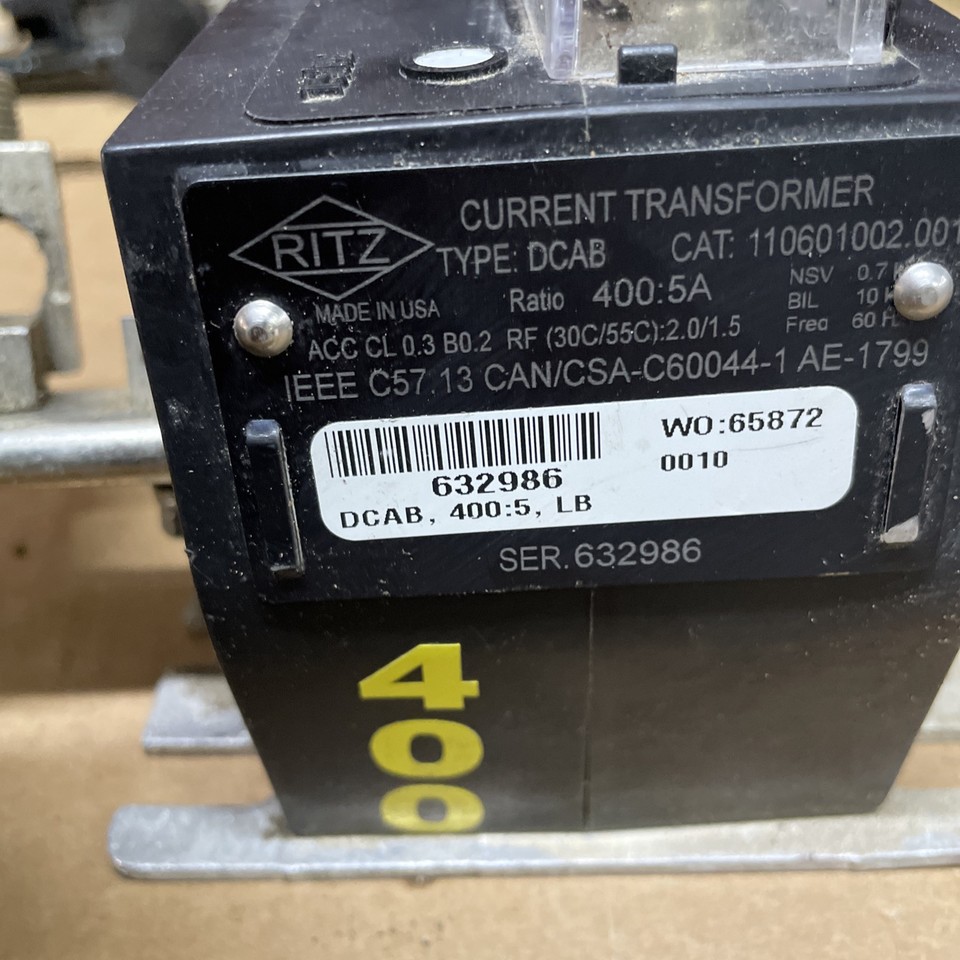 Ritz DCAB Current Transformer 110601002.0010 SEE PICS | eBay