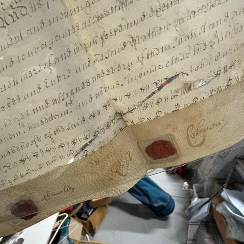 Antique 1700s Indenture Document Historical With Signatures & Stamped ...