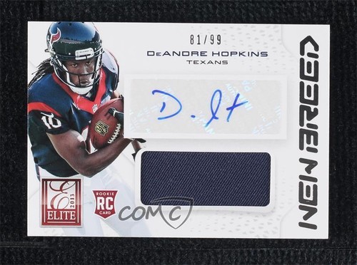 2013 Panini Elite New Breed Signatures 81/99 DeAndre Hopkins #7 Rookie ...