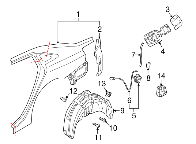 Audi A1 A4 A5 A6 A8 fuel filler flap actuator 8V0862153A | eBay