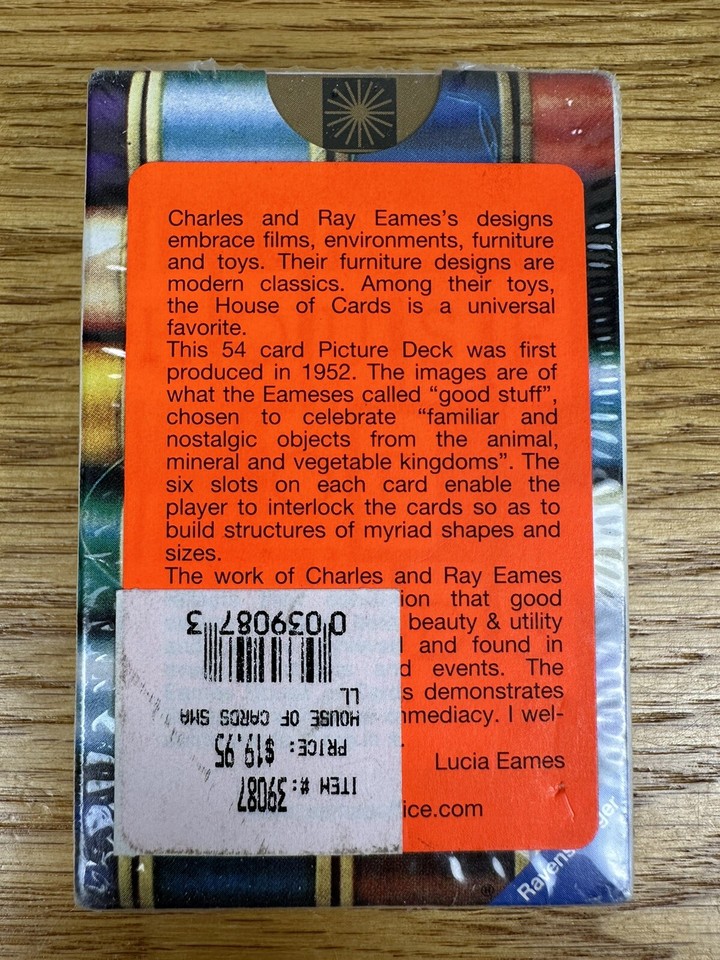 NEW The Original House of Cards by Charles Eames Picture Deck 1986 MOMA ...