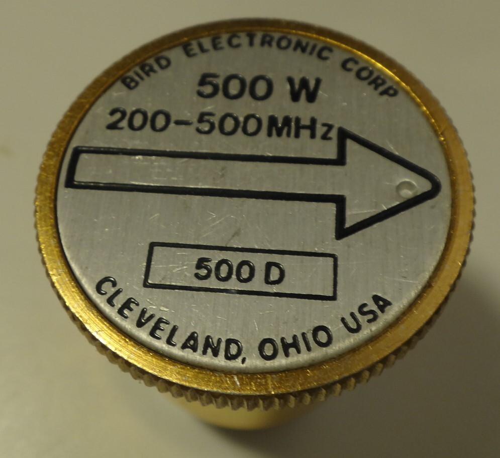 Bird 500D Element, 500 Watt 200-500 MHz Slug for Bird 43 Wattmeter | eBay