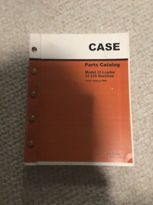 Case Parts Catalog For Model 33 Loader And 33/33s Backhoe | eBay