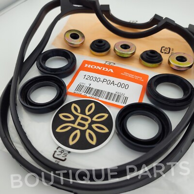 OEM Authentic Valve Cover Gasket Set FULL SEAL KIT 12030-P0A-000 for ...