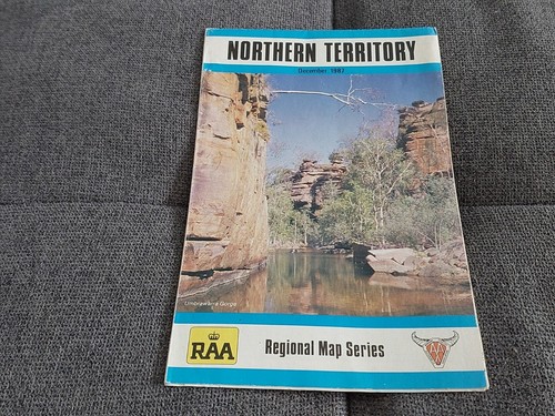 Northern Territory RAA Vintage paper folded map 1987 | eBay