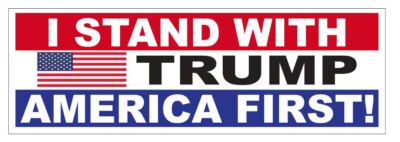 I Stand With Trump Maga Bumper Sticker B20 | eBay