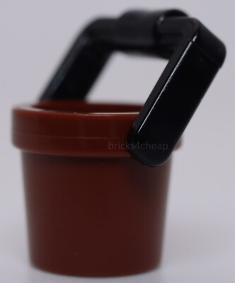 Lego 2x Reddish Brown Minifig Utensil Bucket 1 x 1 x 1 Tapered with ...