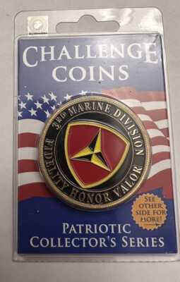 USMC United State Marine Corps 3rd Marine Division Challenge Coin New ...